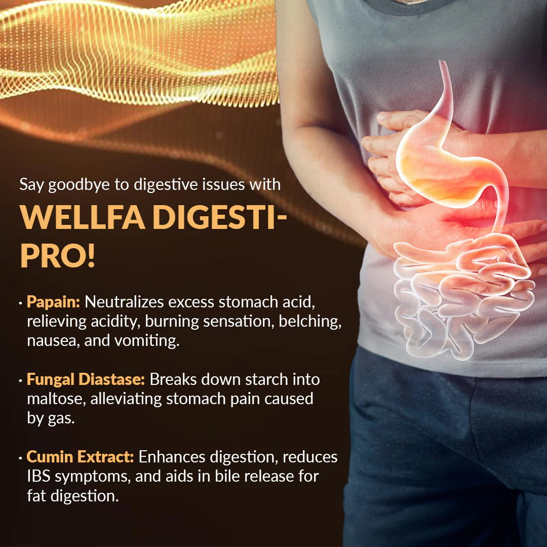 Eazy Digestion Combo - Digestion & Gut Health Tablets | Wellfa
