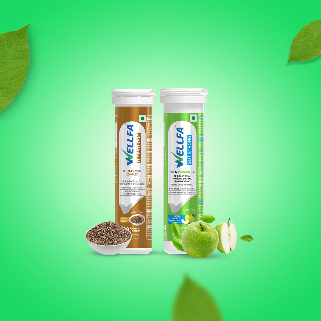 Eazy Digestion Combo - Digestion & Gut Health Tablets | Wellfa